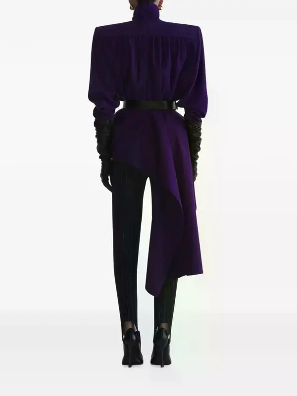 MUGLER Peplum Blouse
