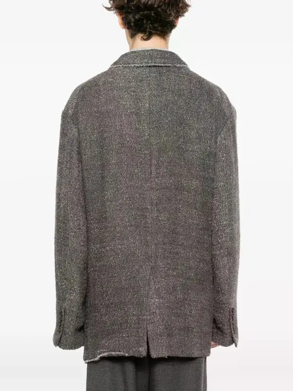 ZIGGY CHEN Raw-edge Single-breasted Jacket
