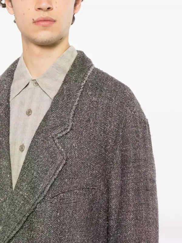 ZIGGY CHEN Raw-edge Single-breasted Jacket