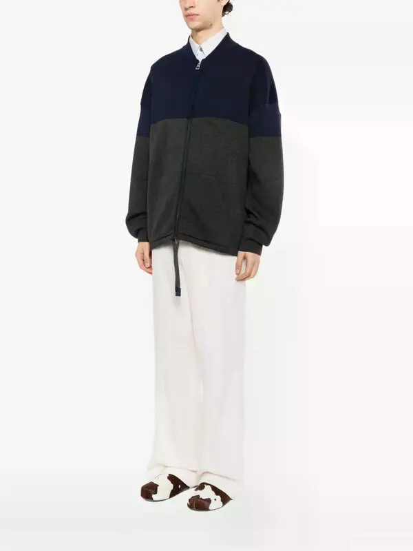 Loewe Colour-block Zip-up Cardigan