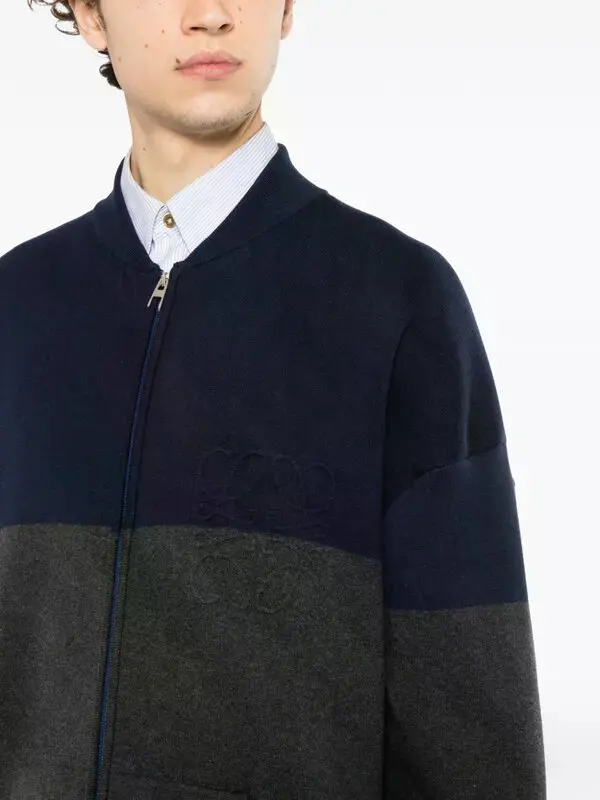 Loewe Colour-block Zip-up Cardigan