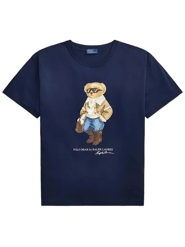 Polo Ralph Lauren T-shirt "winter Polo Bear" In Cott