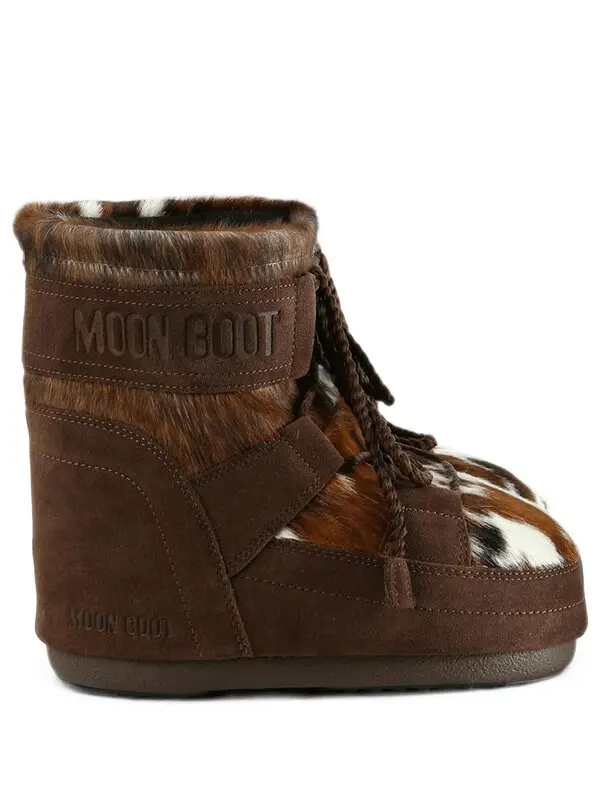 Moon Boot Icon Low Archive 1985 Boots In White/cocoa Pony Ha - Brown