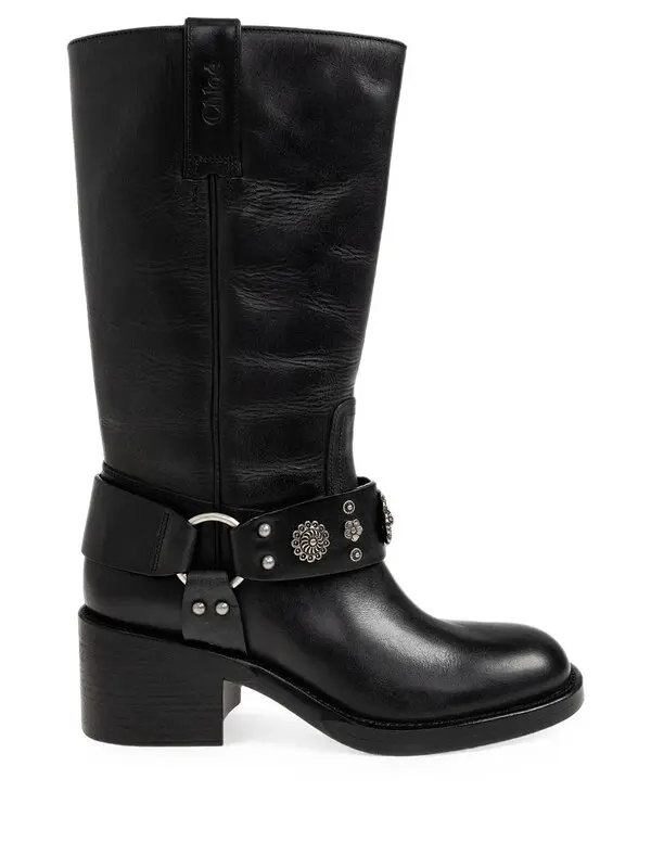 Chloé Boots "dakota" In Vintage-effect Leather