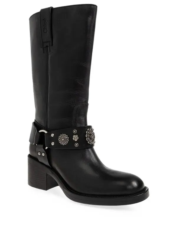 Chloé Dakota Vintage Effect Leather Boots