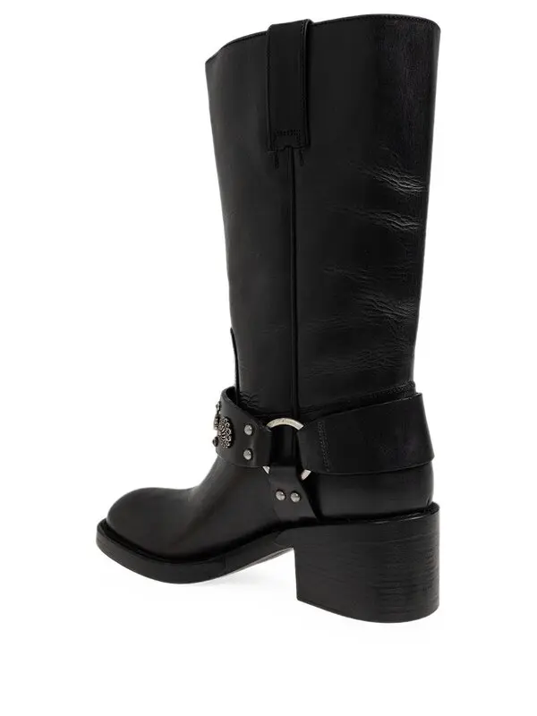 Chloé Dakota Vintage Effect Leather Boots
