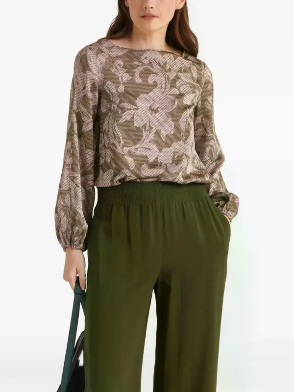 Malìparmi Floral-print Reversible Blouse