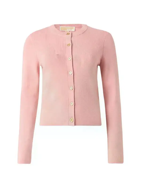 Michael Kors Wool Ribbed Cardigan