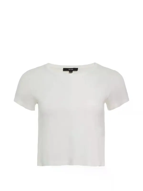 THE PARK Corrie Logo-embroidered Cropped T-shirt