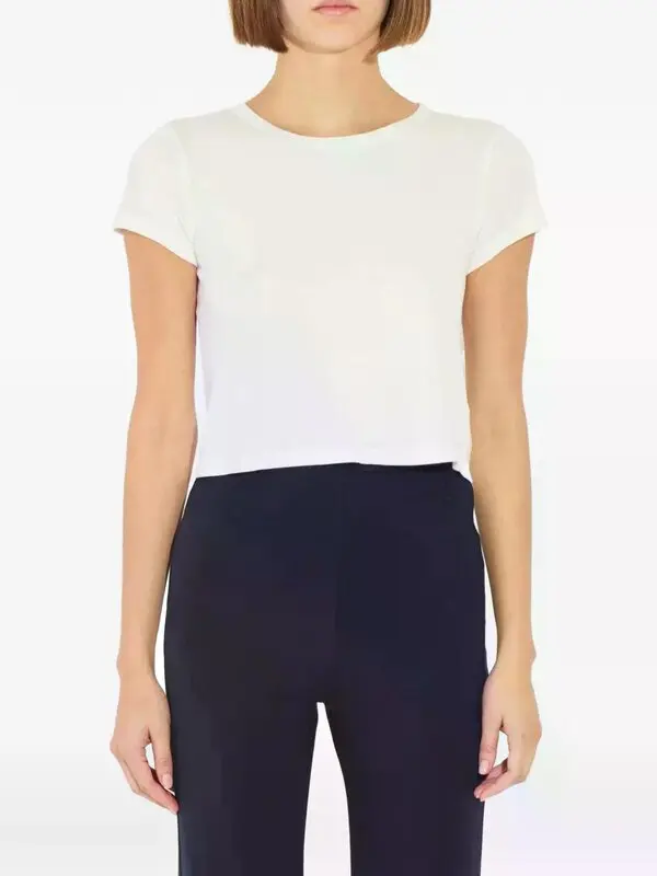 THE PARK Corrie Logo-embroidered Cropped T-shirt