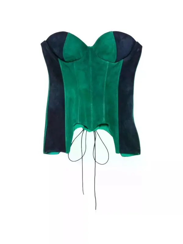 MITILIANE COUTURE Lace-up Corset Top