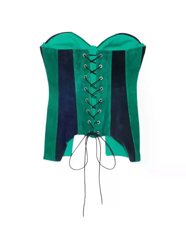 MITILIANE COUTURE Lace-up Corset Top