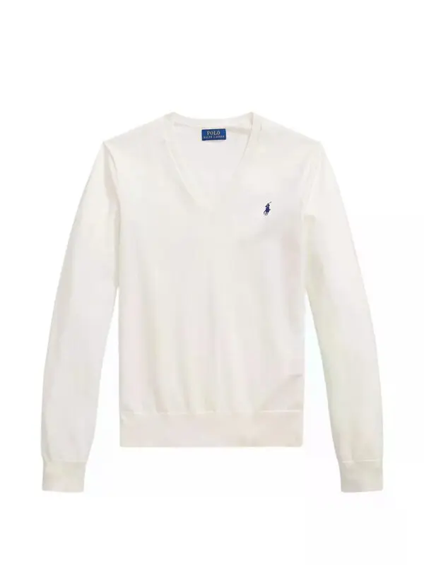 Polo Ralph Lauren V-neck Logo-embroidered Sweater