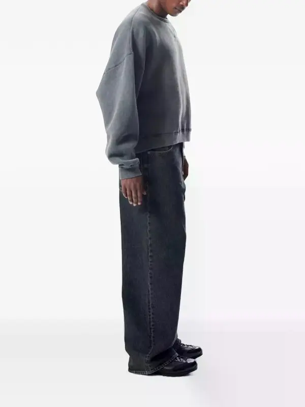 SUNFLOWER Cropped Washed-fleece Sweater