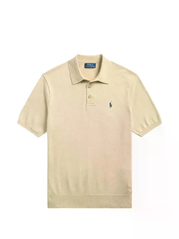 Polo Ralph Lauren Embroidered Logo Polo Sweater - Neutrals