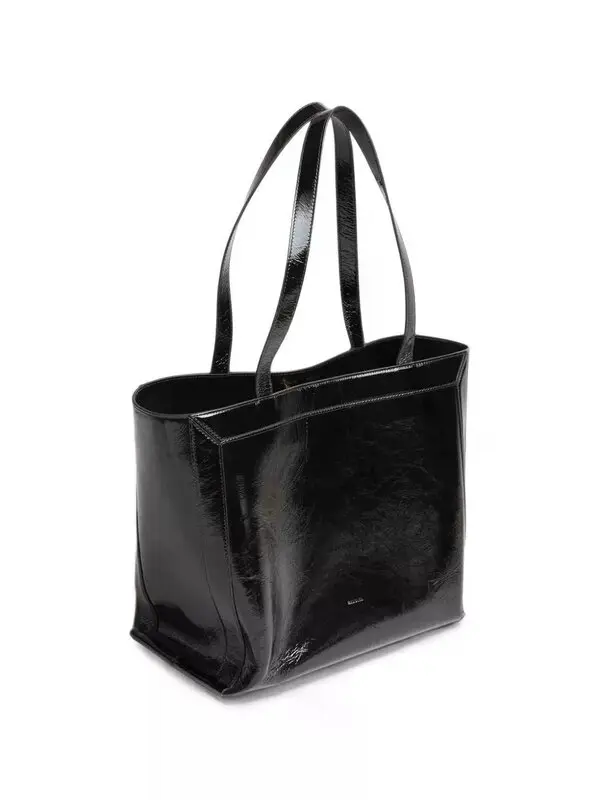 WANDLER Ida Crinkled-leather Tote Bag