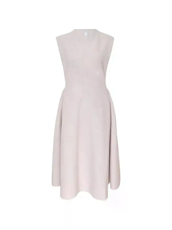 CFCL Milan Ribbed-knit Flared Midi Dress