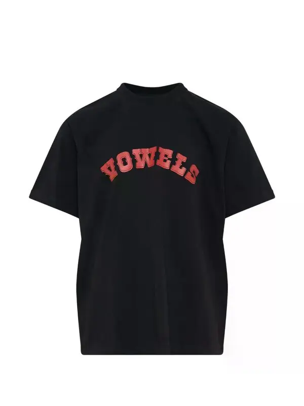 VOWELS Cowboy Logo-print Cotton T-shirt