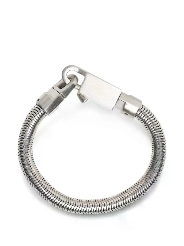 Rick Owens Snake-chain Lobster-claw Bracelet - Silver