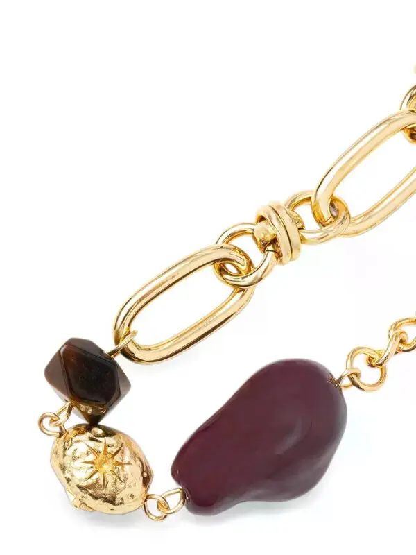 SESSUN Niova Stone-embellished Chain-link Necklace