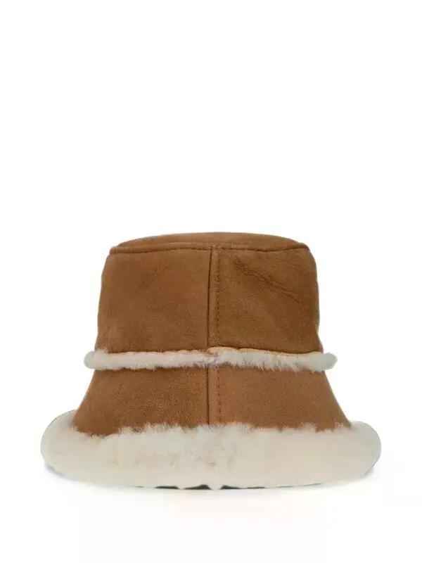 EMU AUSTRALIA Emu Shearling-trim Bucket Hat - Brown
