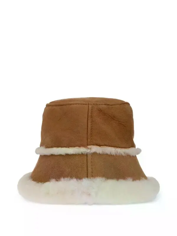 EMU AUSTRALIA Emu Shearling-trim Bucket Hat - Brown