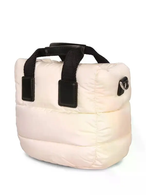 Moncler Caradoc Quilted Logo-patch Mini Bag - White