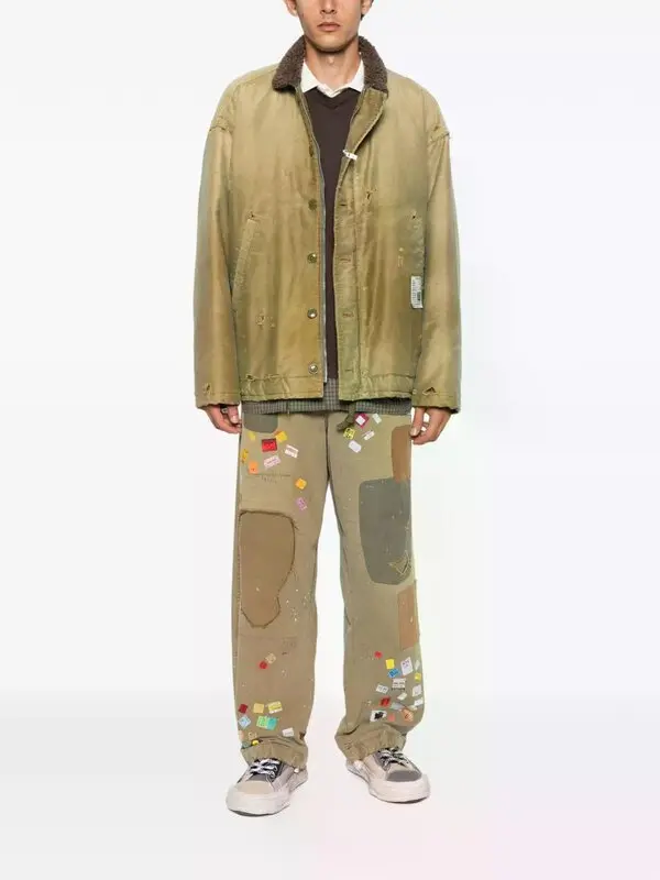 Mihara Yasuhiro Patchwork Jeans - Green