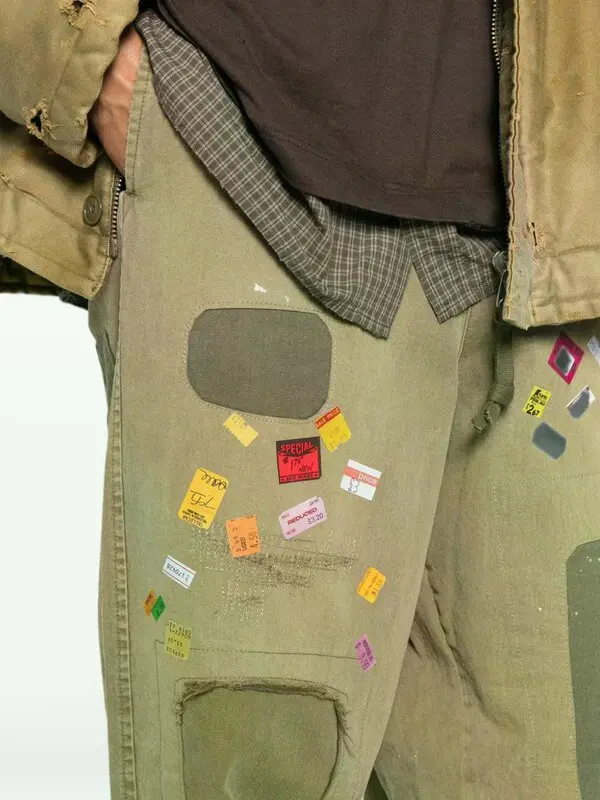 Mihara Yasuhiro Patchwork Jeans - Green