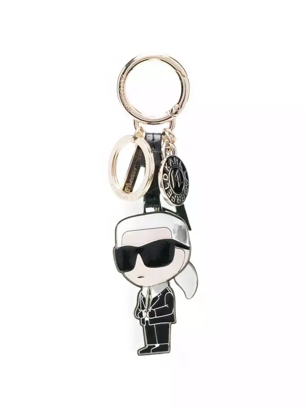 Karl Lagerfeld Ikonik Logo-charm Keyring