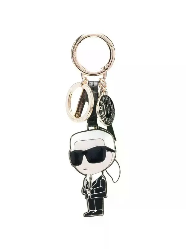 Karl Lagerfeld Ikonik Logo-charm Keyring