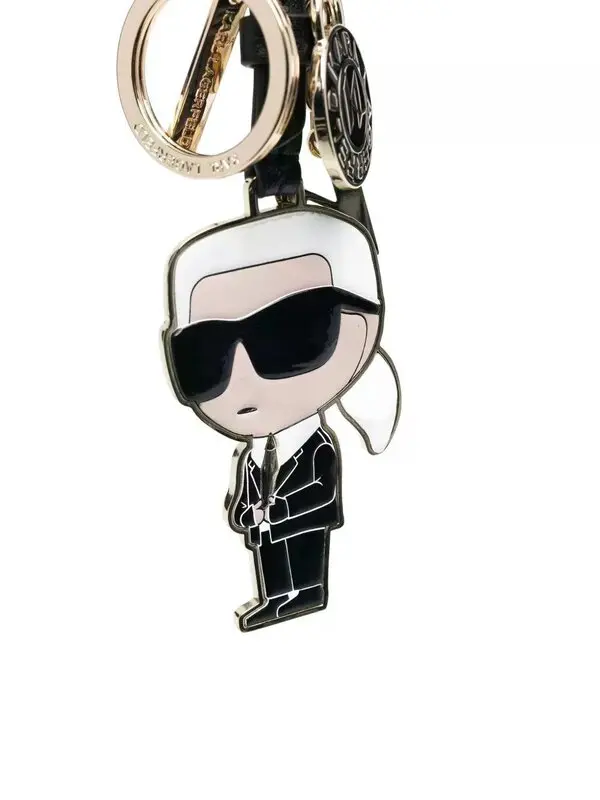 Karl Lagerfeld Ikonik Logo-charm Keyring