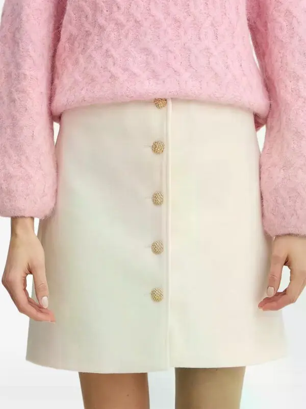 MORGAN Buttoned-details Mini Skirt