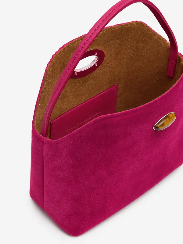Christopher Esber Turnlock Suede Mini Bag