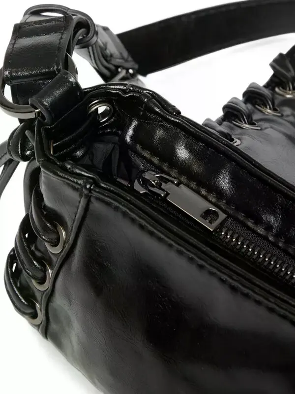 Desigual Gravity Charm-embellished Lace-up Shoulder Bag