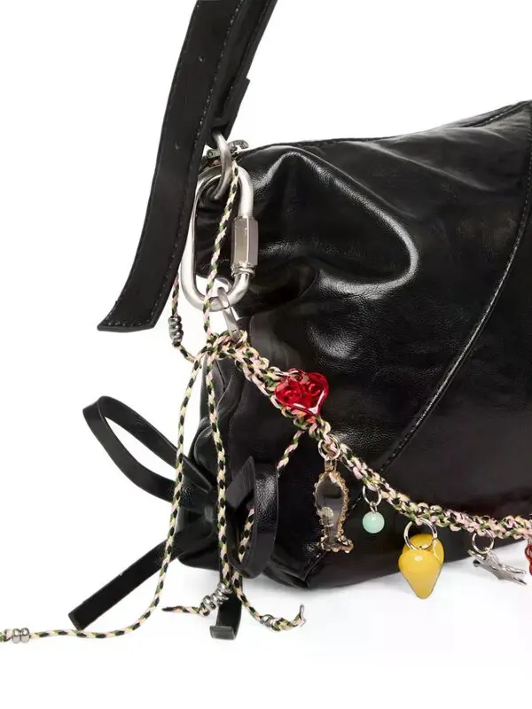Desigual Gravity Charm-embellished Lace-up Shoulder Bag