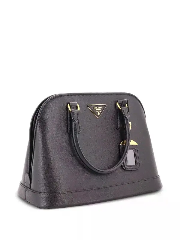 Prada Open Promenade Bag Saffiano Leather Medium Tote Bag - Black