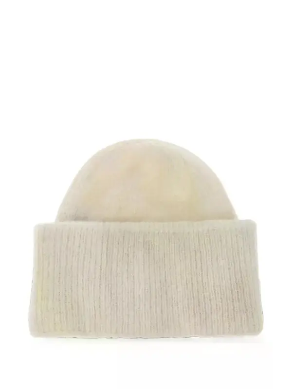 AMI Paris Logo-patch Beanie Hat