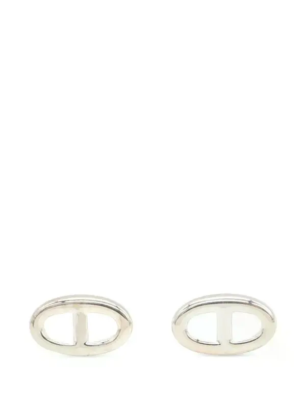 Hermès Chaine D'ancre Earrings - Silver