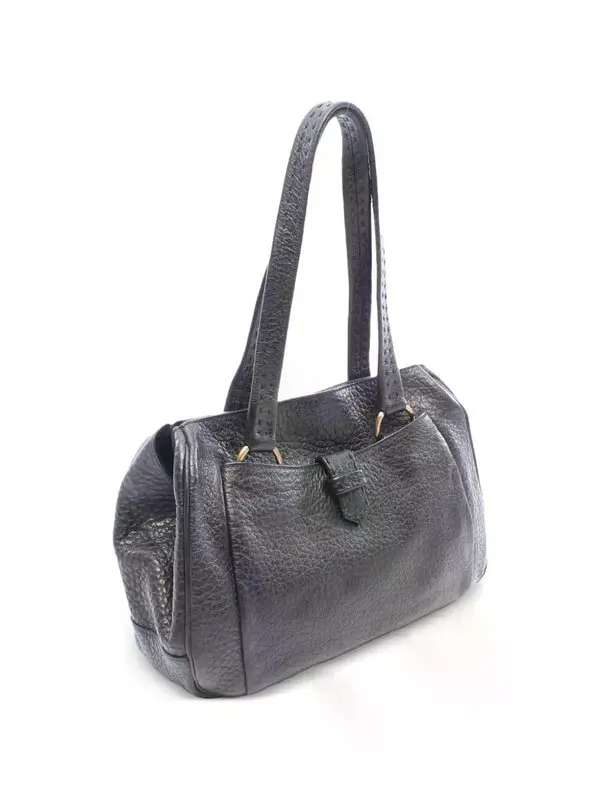Prada 2000s Grained Leather Tote Bag