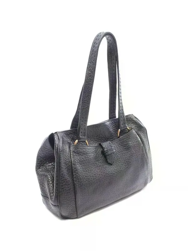 Prada 2000s Grained Leather Tote Bag