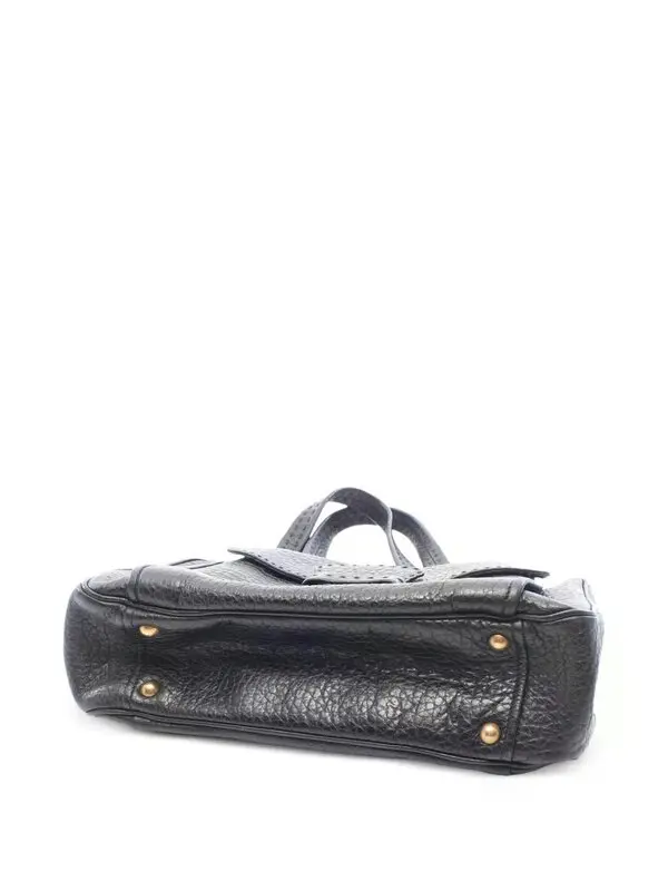 Prada 2000s Grained Leather Tote Bag