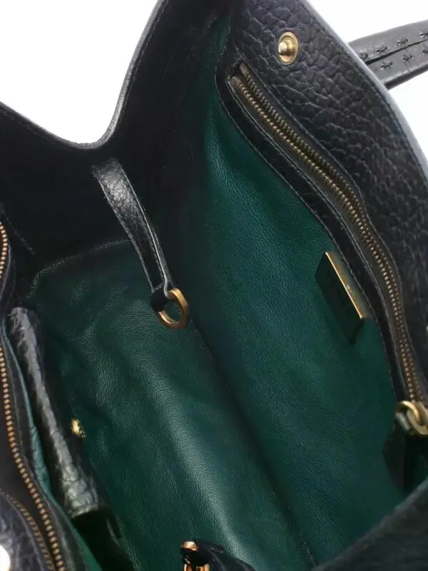 Prada 2000s Grained Leather Tote Bag