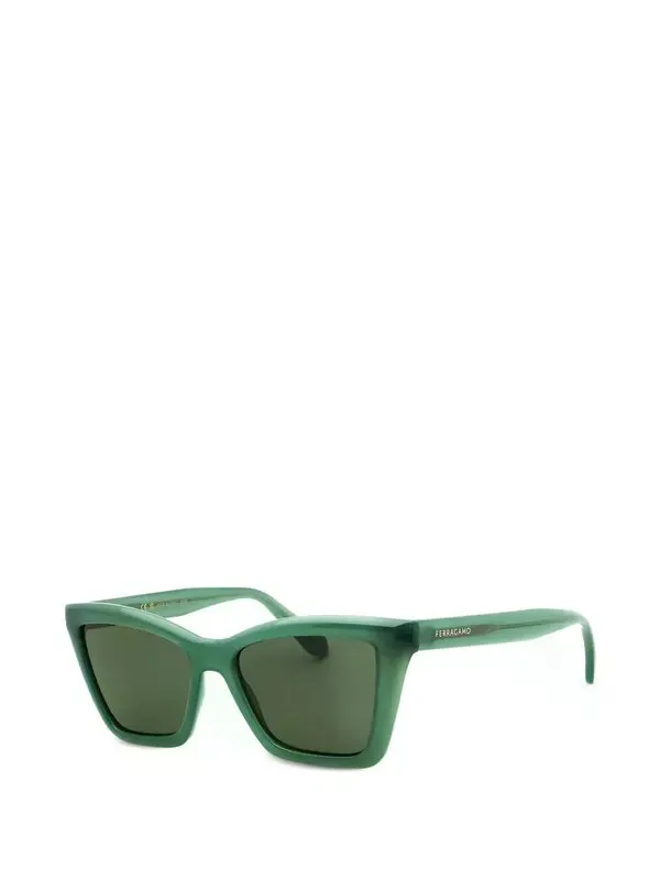 FERRAGAMO Cat-eye Frame Sunglasses - Green