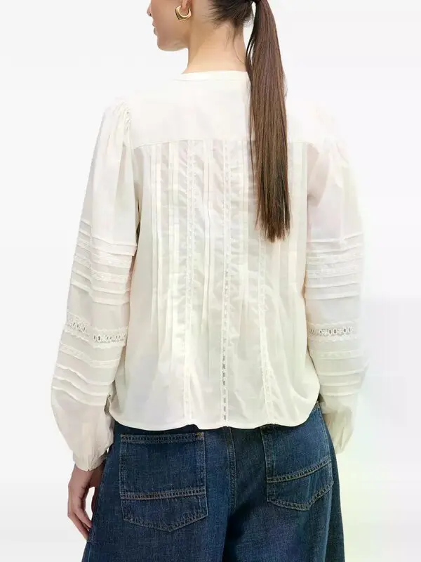 MOS MOSH Adila Lace Panelled Shirt
