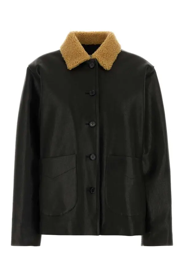 Khaite Wilson Caban Coat In 100% Lamb
