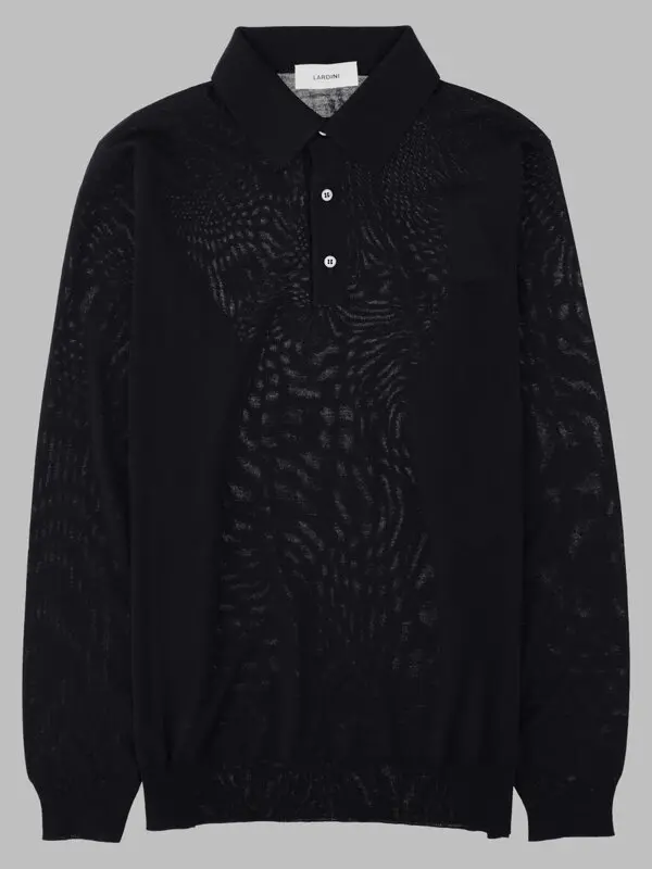 LARDINI Knit Sweater Sweatshirt - Black