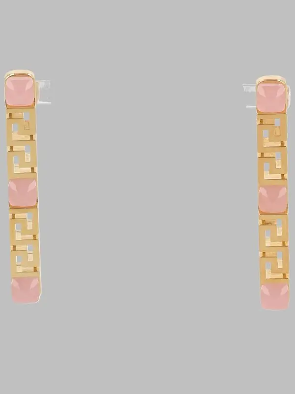 Versace Statement Earrings With Signature Motif