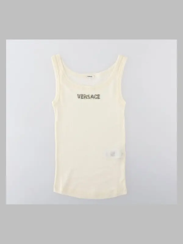 Versace Sculpted Medusa Logo Knit Top