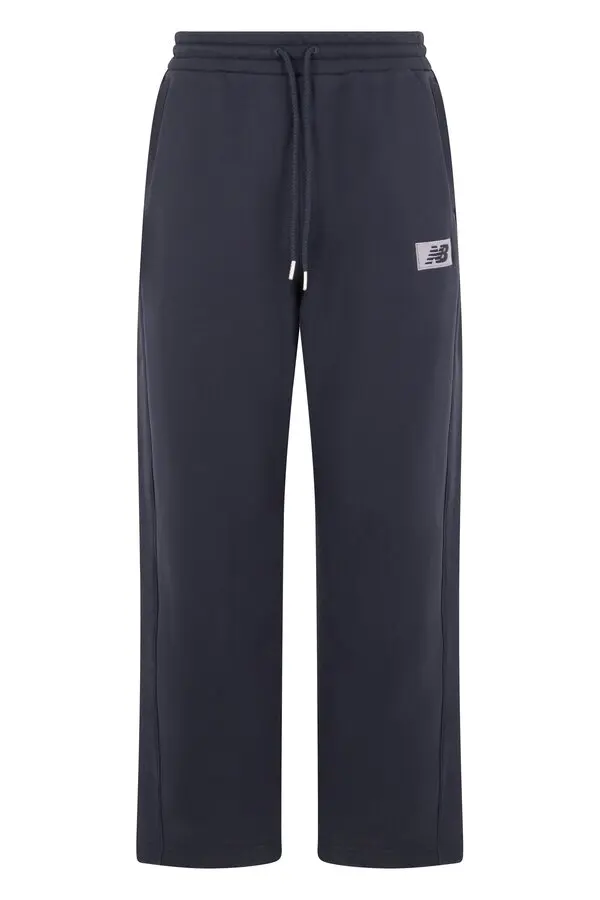 NEW BALANCE Fleece Sweatpants With Elastic Waist & Drawstring